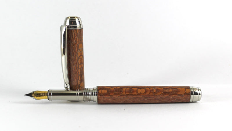 Queens Fountain Pen in Spalted Oak | Handmade Wood Pen | Unique gift ...