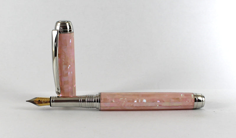 Queens Fountain pen in Baby Pink Abalone – Gilbert House Pens