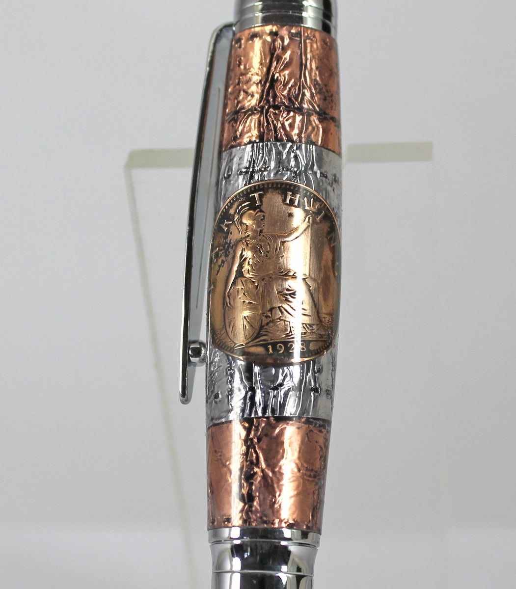 Selwyn Ballpoint with 1928 Farthing & Armour Plating – Gilbert House Pens