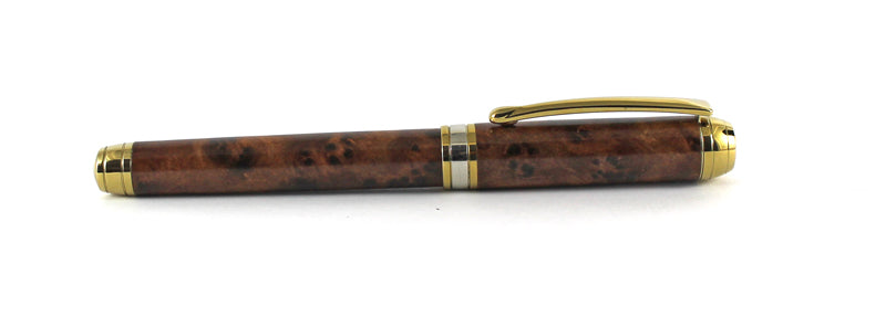 Queens Fountain Pen in Thuya Burl | Beautiful | handmade pen | unique ...